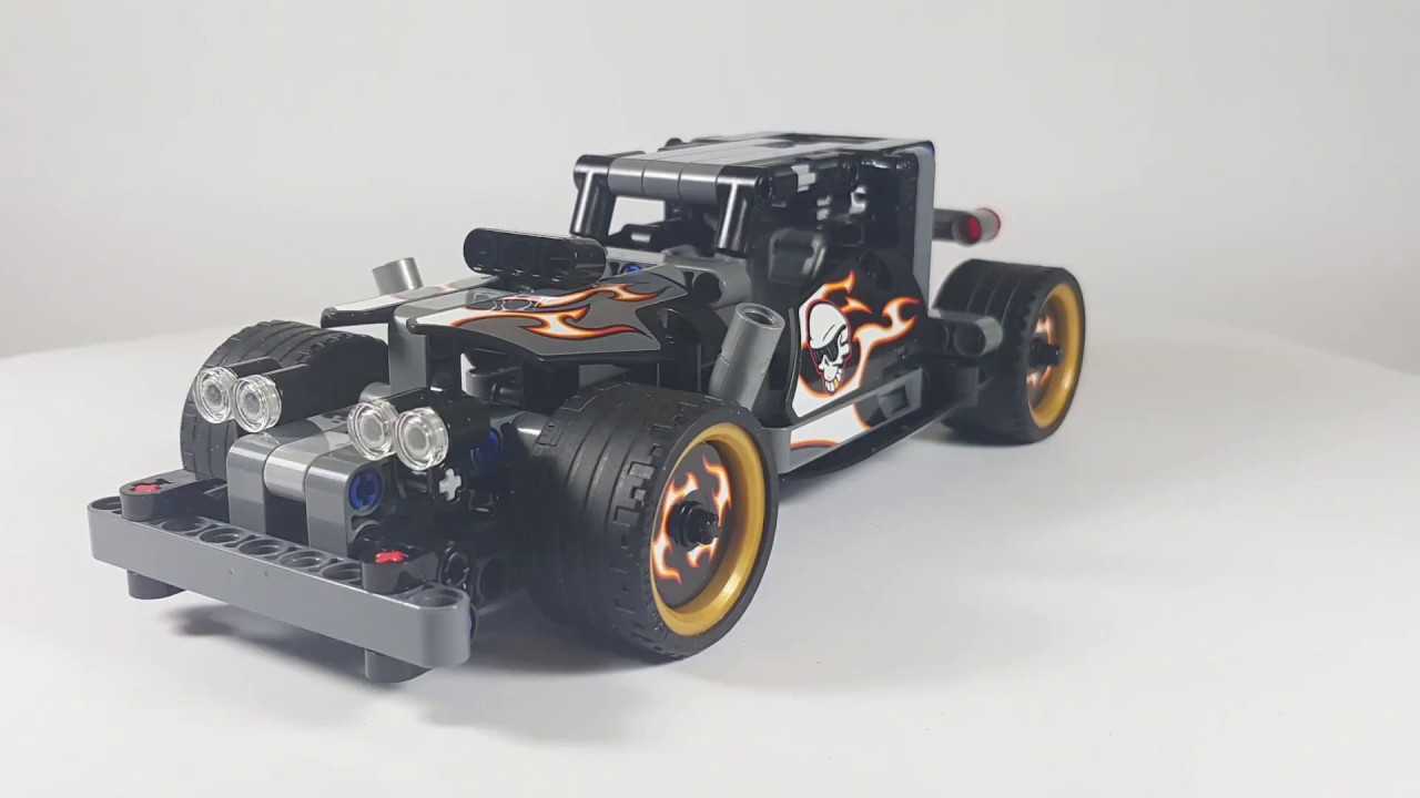 LEGO Technic 42046 Getaway Racer - Time Lapse Self Build - YouTube