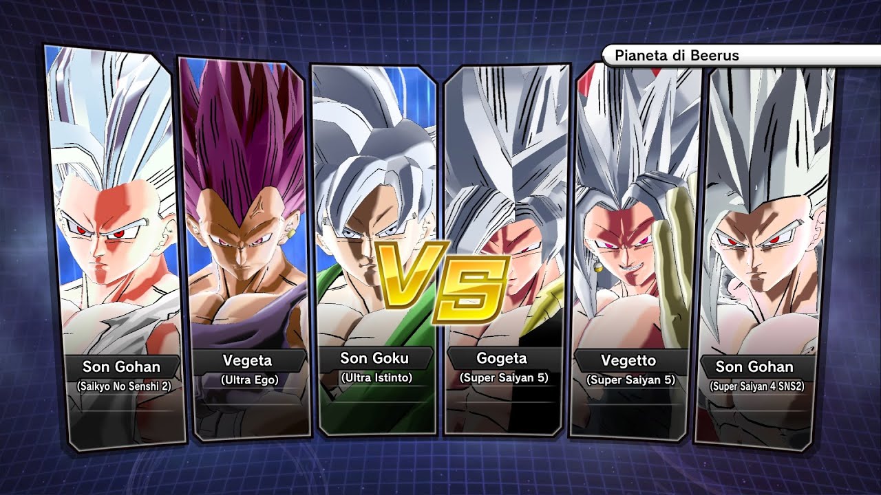 XV2 (PC): Goku DBAF UI/Vegeta DBAF UE/Gohan DBAF SNS2 vs Gogeta SSJ5 ...