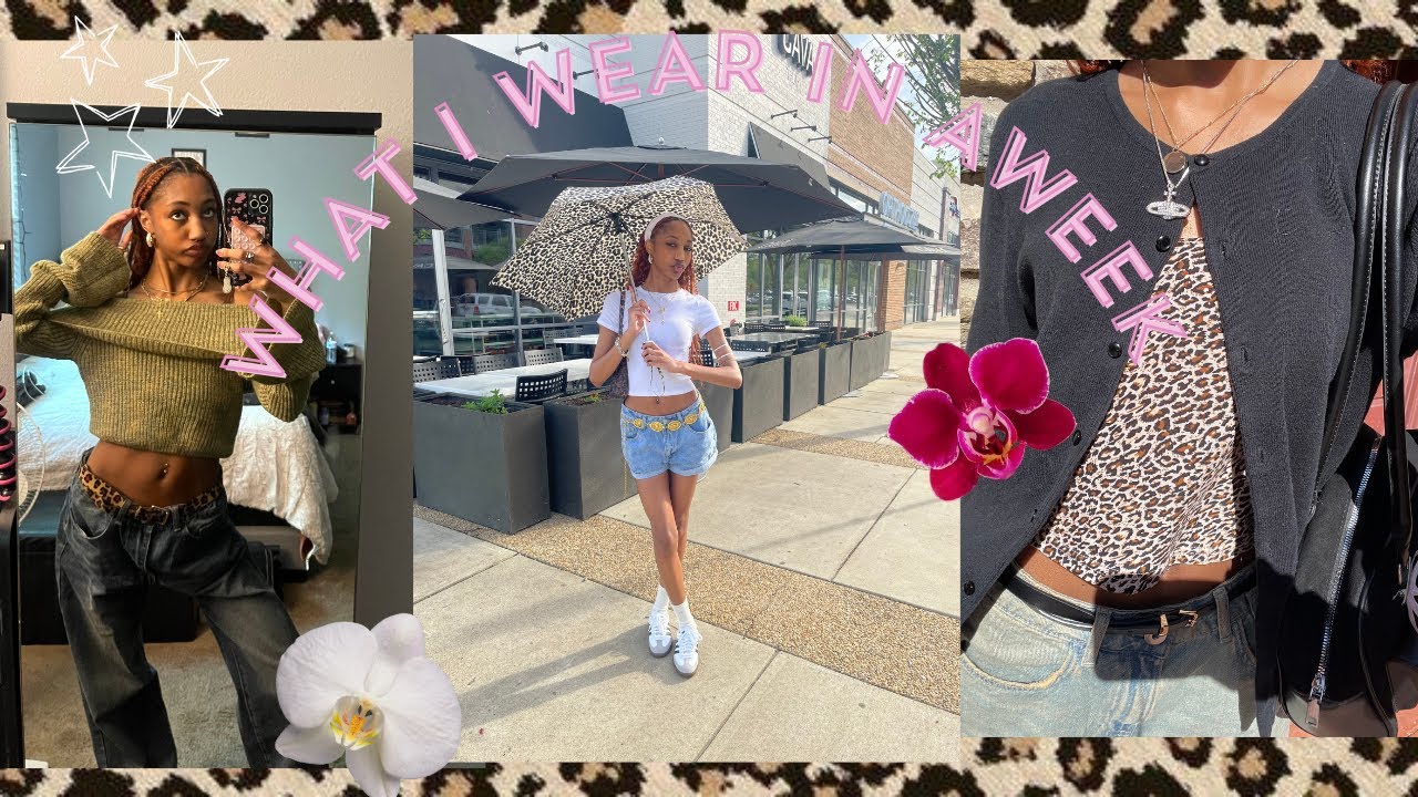 WHAT I WEAR IN A WEEK || OUTFIT INSPO - YouTube