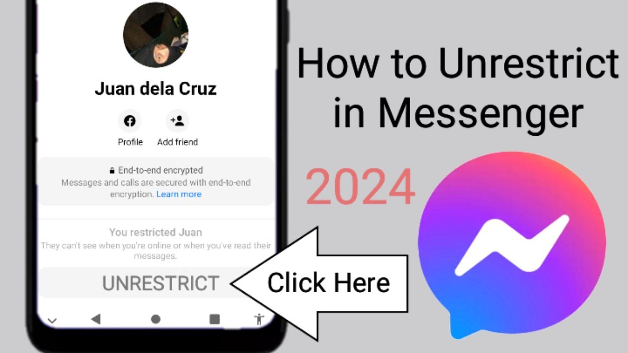 how to unrestrict in messenger || paano mag unrestrict sa messenger 2024 - YouTube
