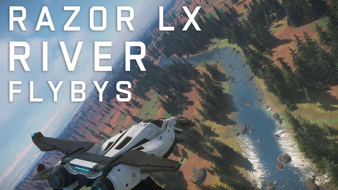 Awesome sounding Razor LX flybys on Star Citizen's river! - YouTube