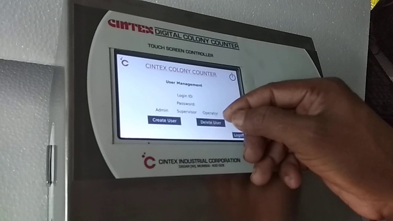 CINTEX TUCH SCREEN COLONY COUNTER... - YouTube