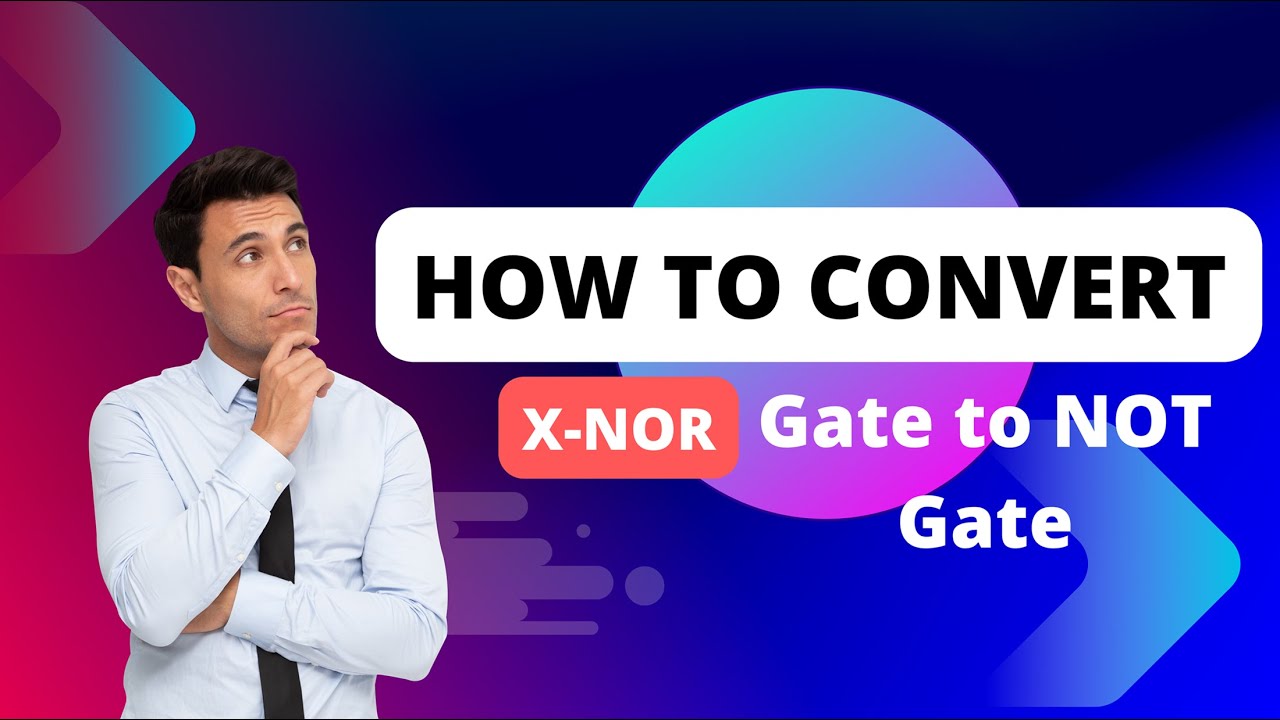 How to Convert X-Nor Gate to Not Gate - YouTube