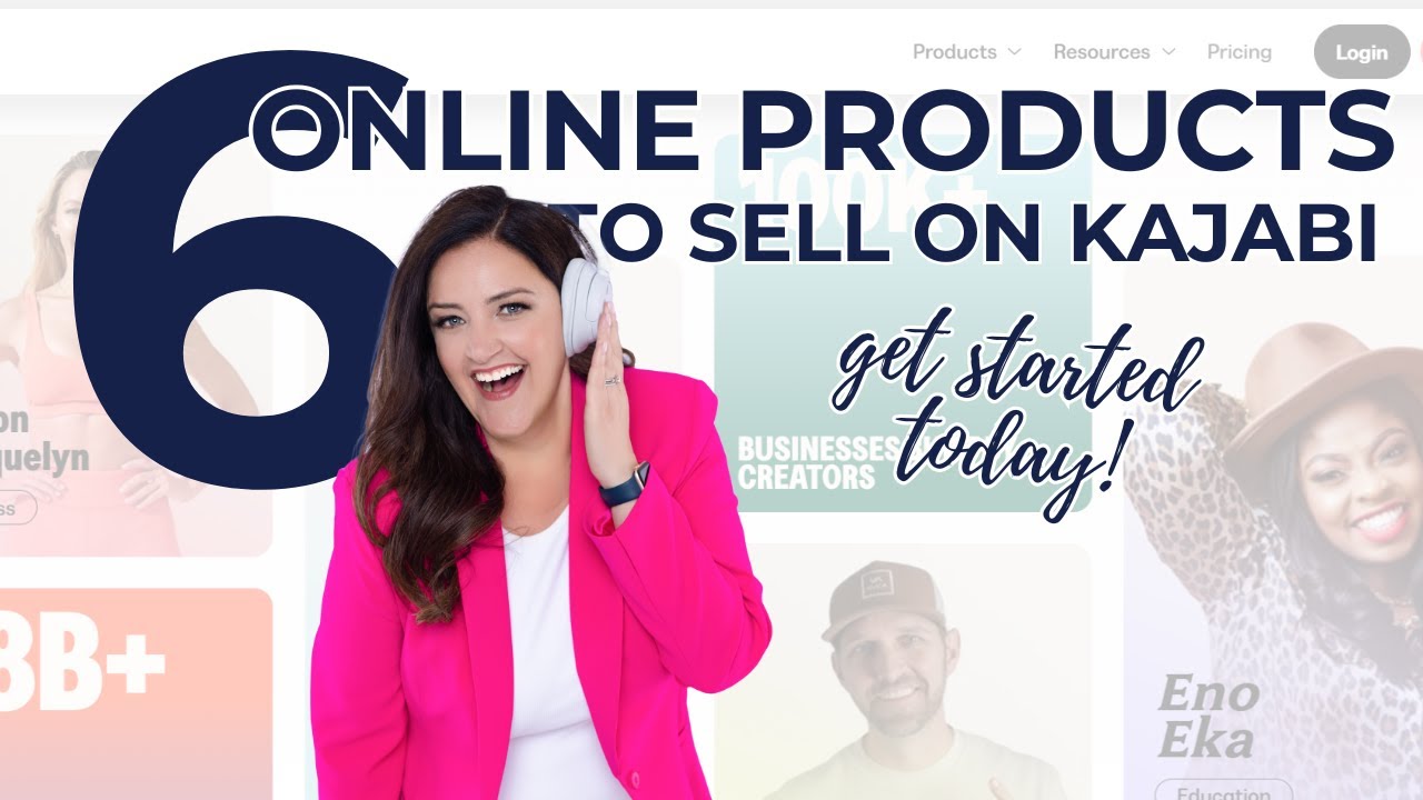 6 Online Products You Can Start Selling Today With Kajabi - YouTube