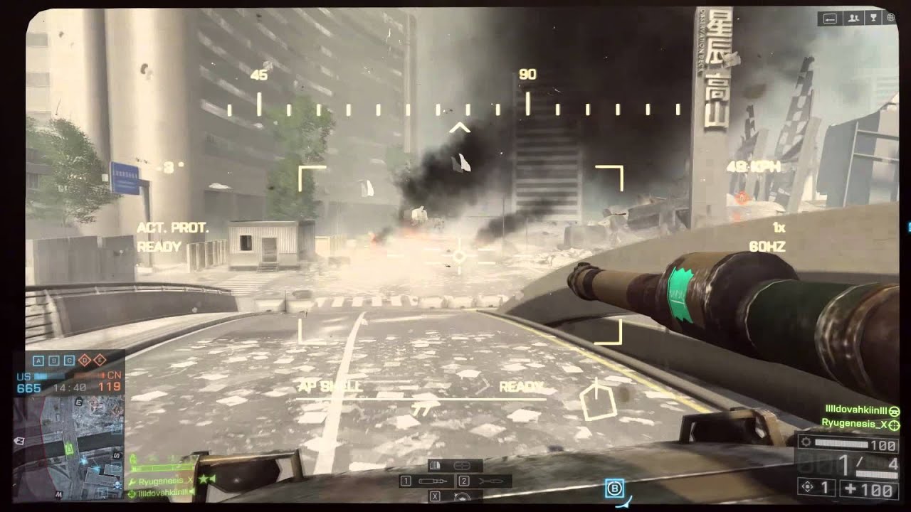 Battlefield 4 Tank Gameplay - YouTube