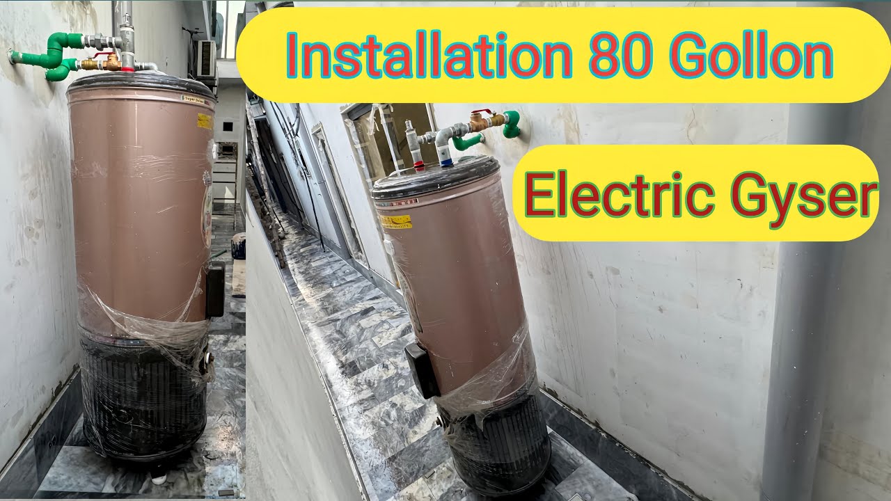 Installation 320 Litter Electric water Heater - YouTube