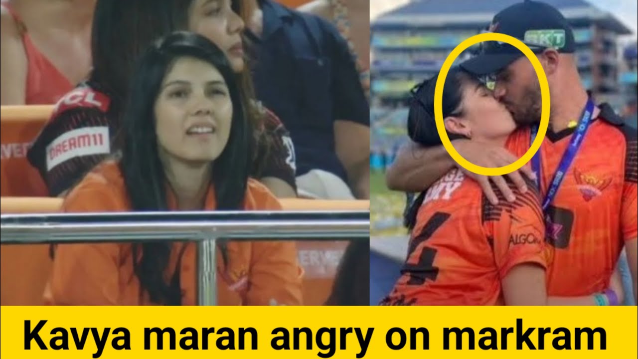 Kavya maran angry on aiden markram misbehaviour in front of camera ...