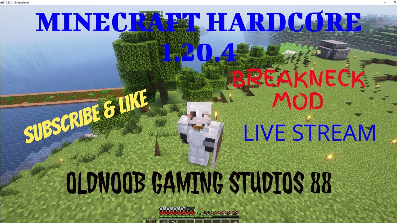 MINECRAFT HARDCORE 1.20.4 - Breakneck Mod - with Oldnoob Ganing Studios ...