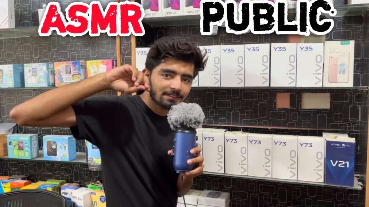 Asmr in public | Asmr in Mobile Store - YouTube