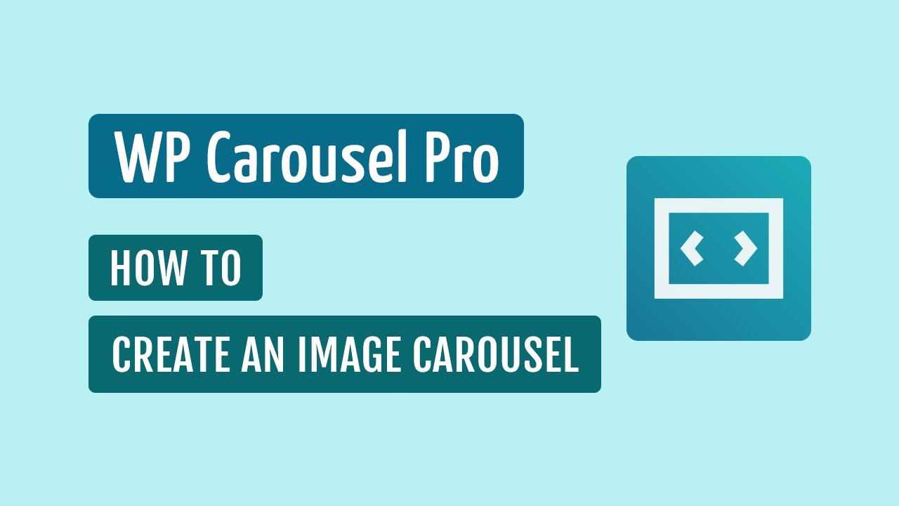 WP Carousel Pro - How To Create an Image Carousel - YouTube