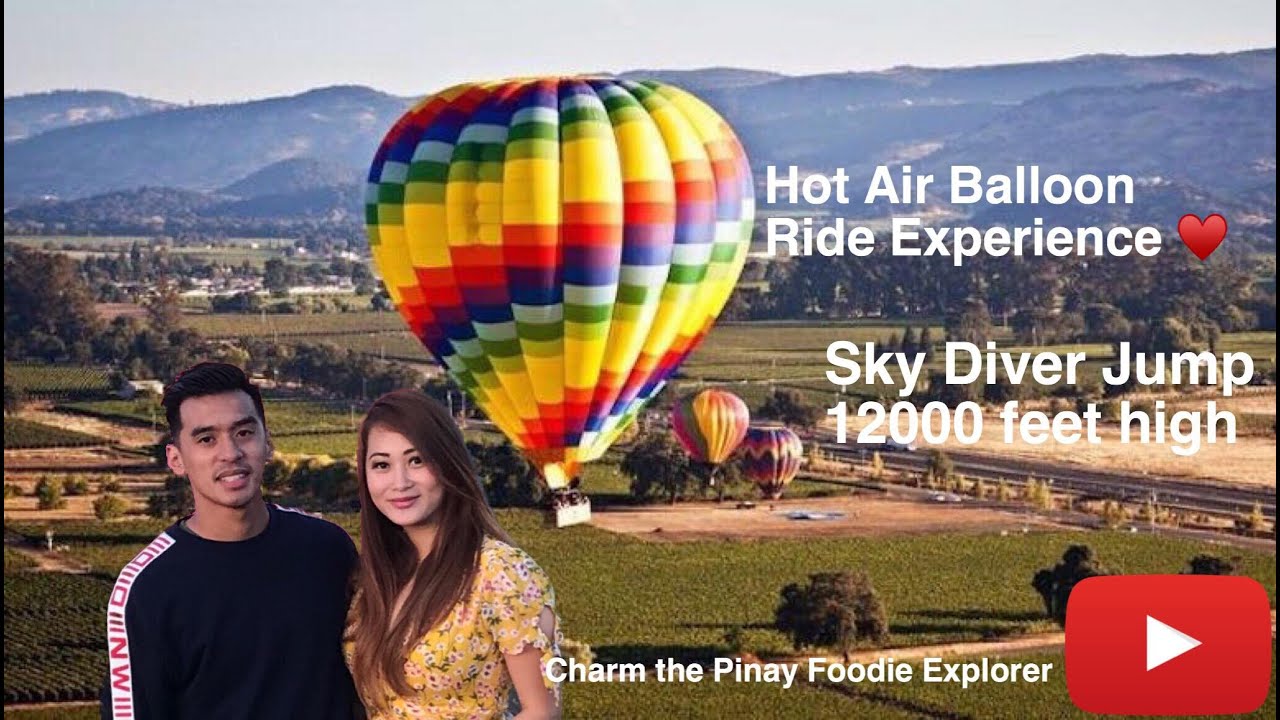 Vlog 1 | Hot Air Balloon Experience in Perris l Sky diver Jump 12000 ...