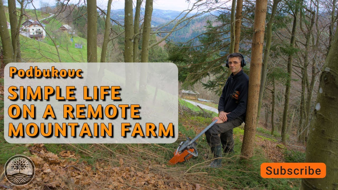 Simple life on a remote mountain farm - YouTube