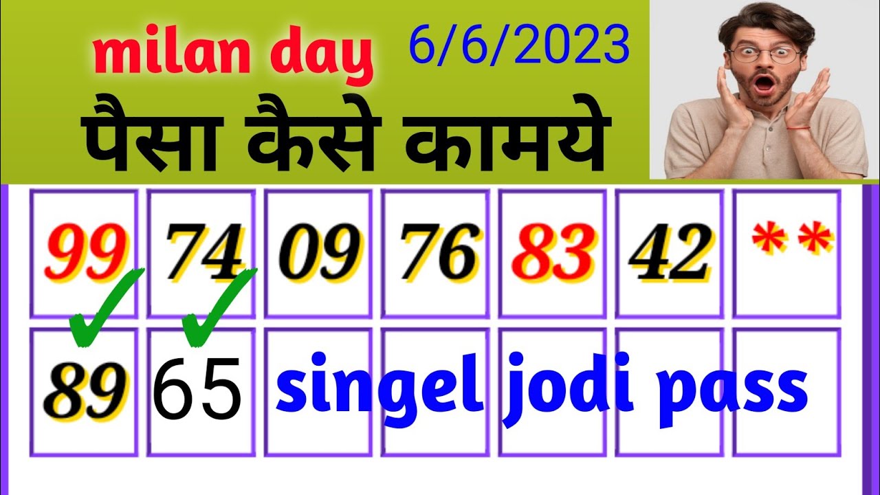 milan day today|6/6/2023👍👍|today milan day||today matka||vip matka ...