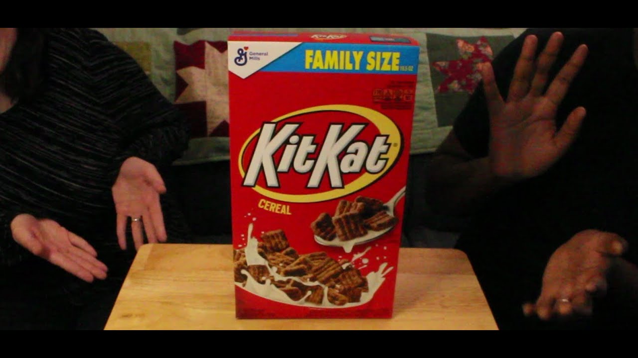 General Mills Kit Kat Cereal Review - YouTube