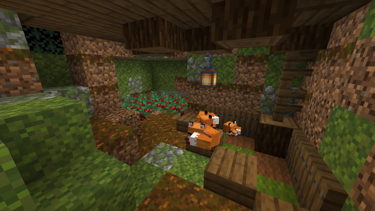 Minecraft Fox den build - YouTube
