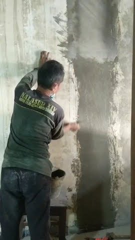 Proses Finishing Kolom Tambahan Baru Supaya Bisa Rata dengan Tembok ...