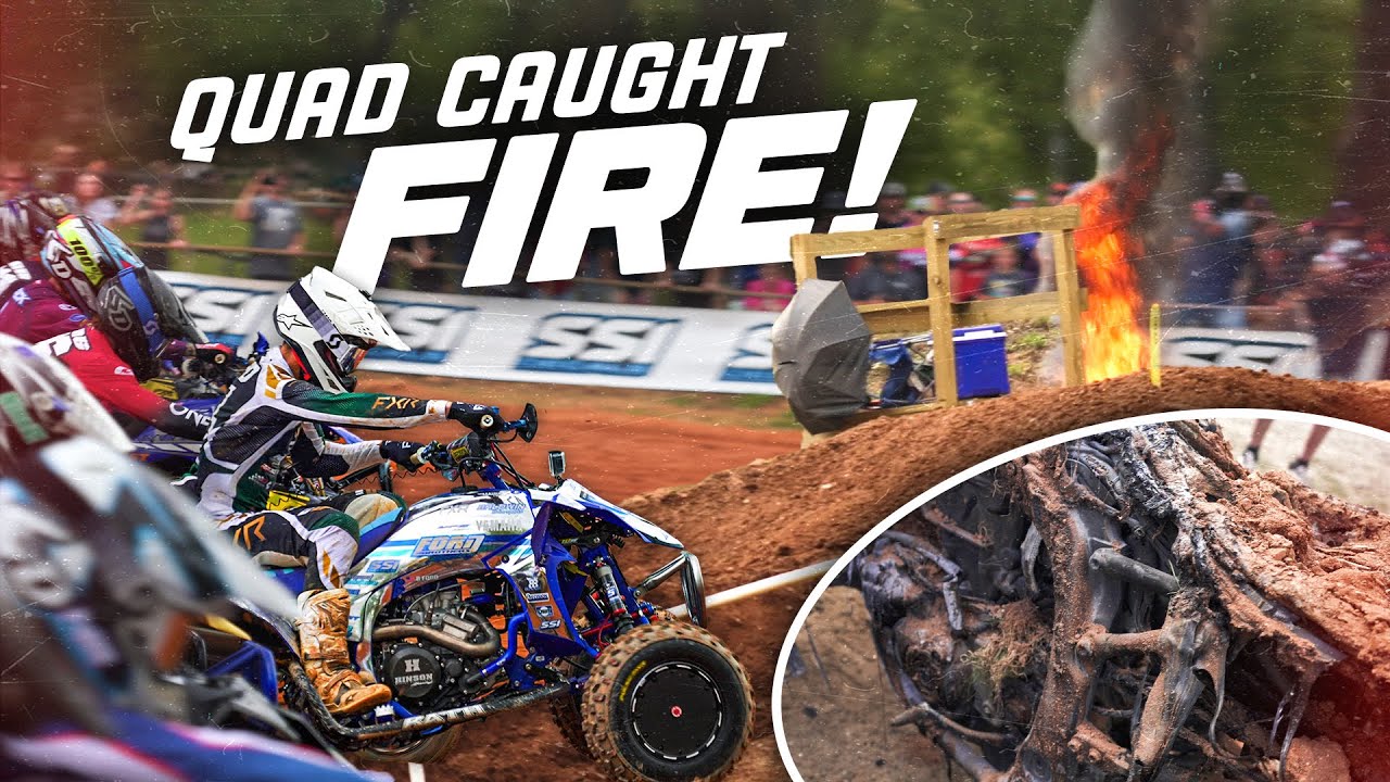 Race Quad Went Up In Flames!! P2 Overall 🏁 - YouTube