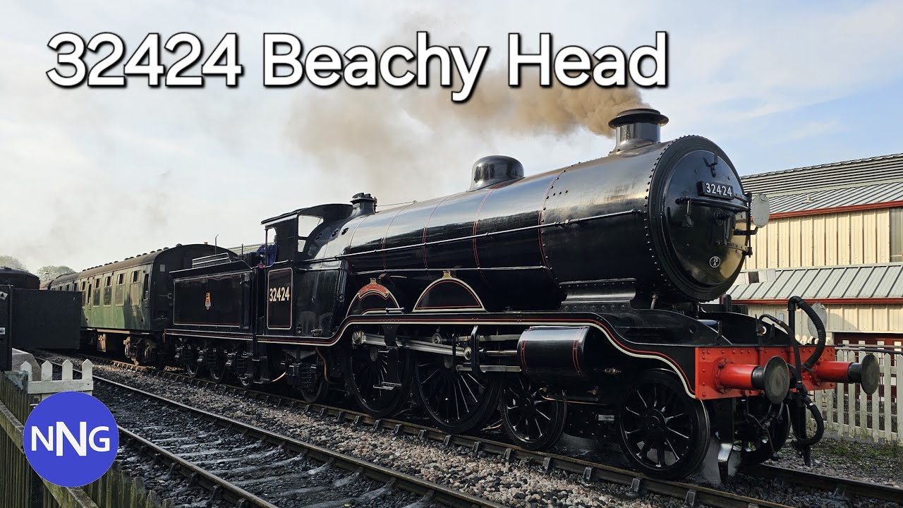 32424 'Beachy Head' - Britain's Newest Steam Locomotive - YouTube