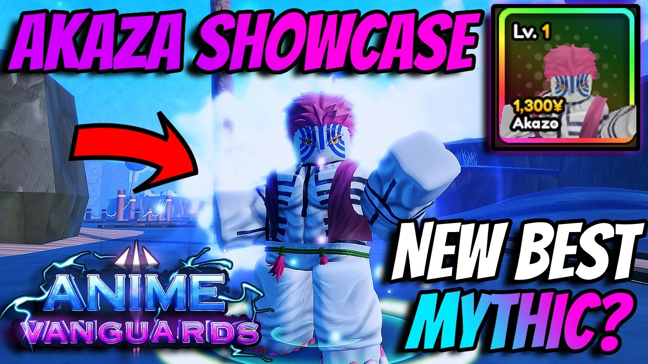 *NEW* Akaza Meta Mythic Unit Showcase In Anime Vanguards Update 0.5 ...