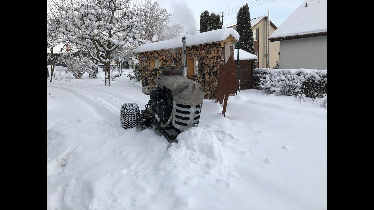 Homemade tracks for the 42hp garden tractor, Part 1 - YouTube