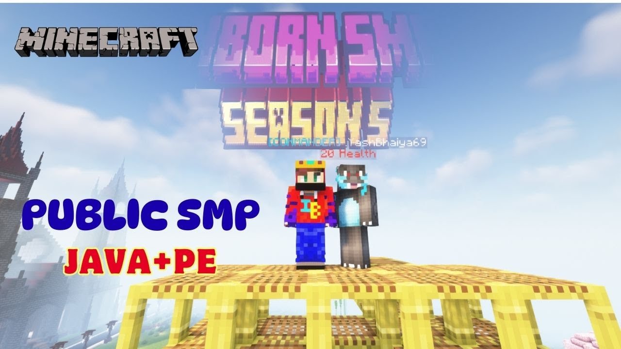 Minecraft Live Public SMP Hindi | New Season Java + MCPE | Season 5 Day ...