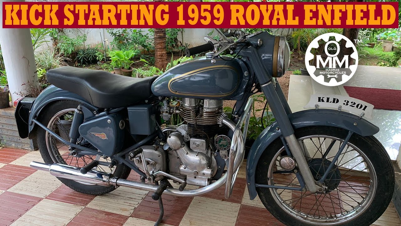1959 ROYAL ENFIELD BULLET G2 BULLET 350 KICK START - YouTube
