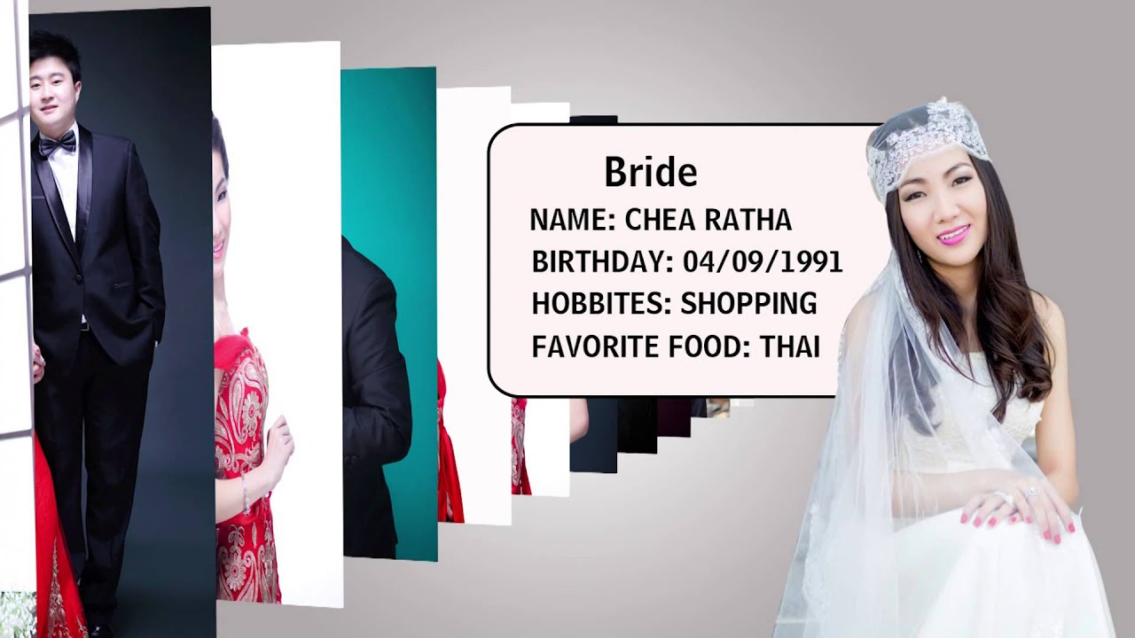 Ryan Chap & Ratha Chea Wedding Slide - YouTube