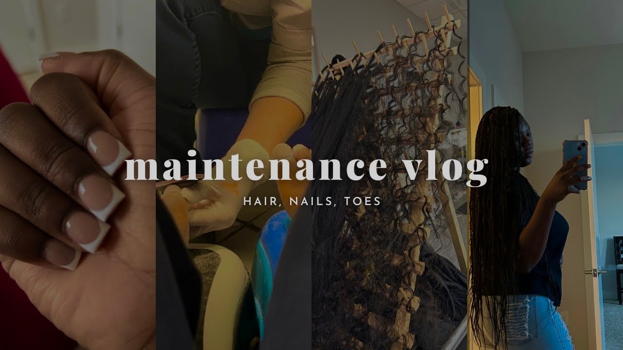 Mini Maintenance VLOG *new nails, new hair* - YouTube