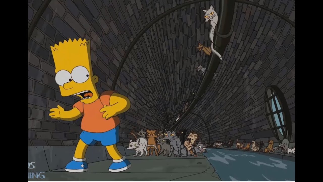The Simpsons - Animal World Under Underground Sewers ! - YouTube