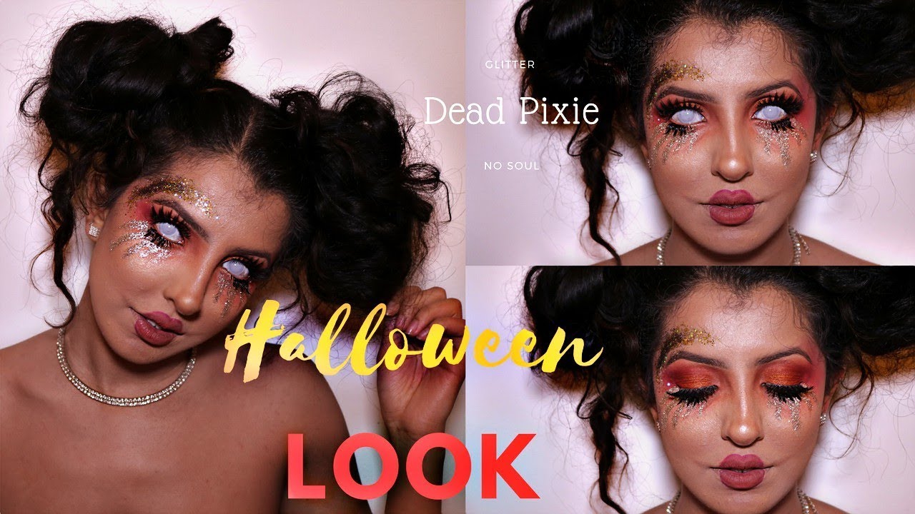 DEAD PIXIE HALLOWEEN TUTORIAL | Glitter Tears - YouTube