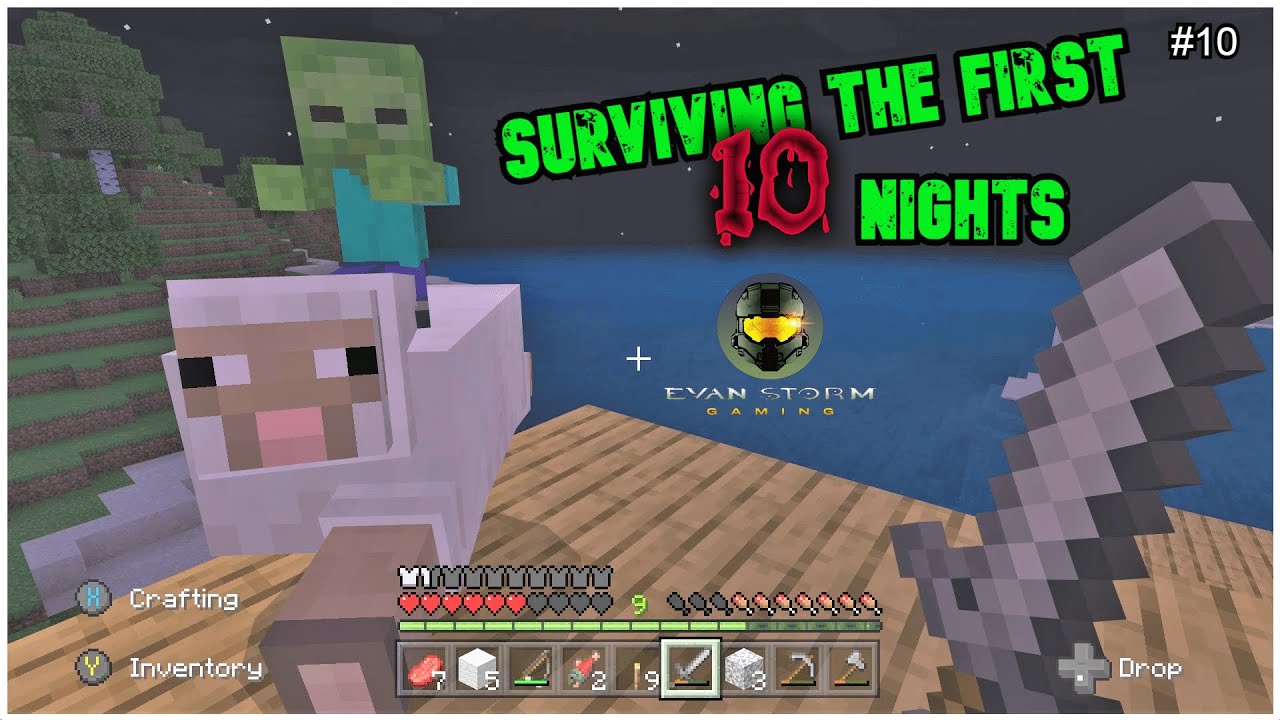 We built Our First Base! Night 10 Surviving the First 10 Nights ...