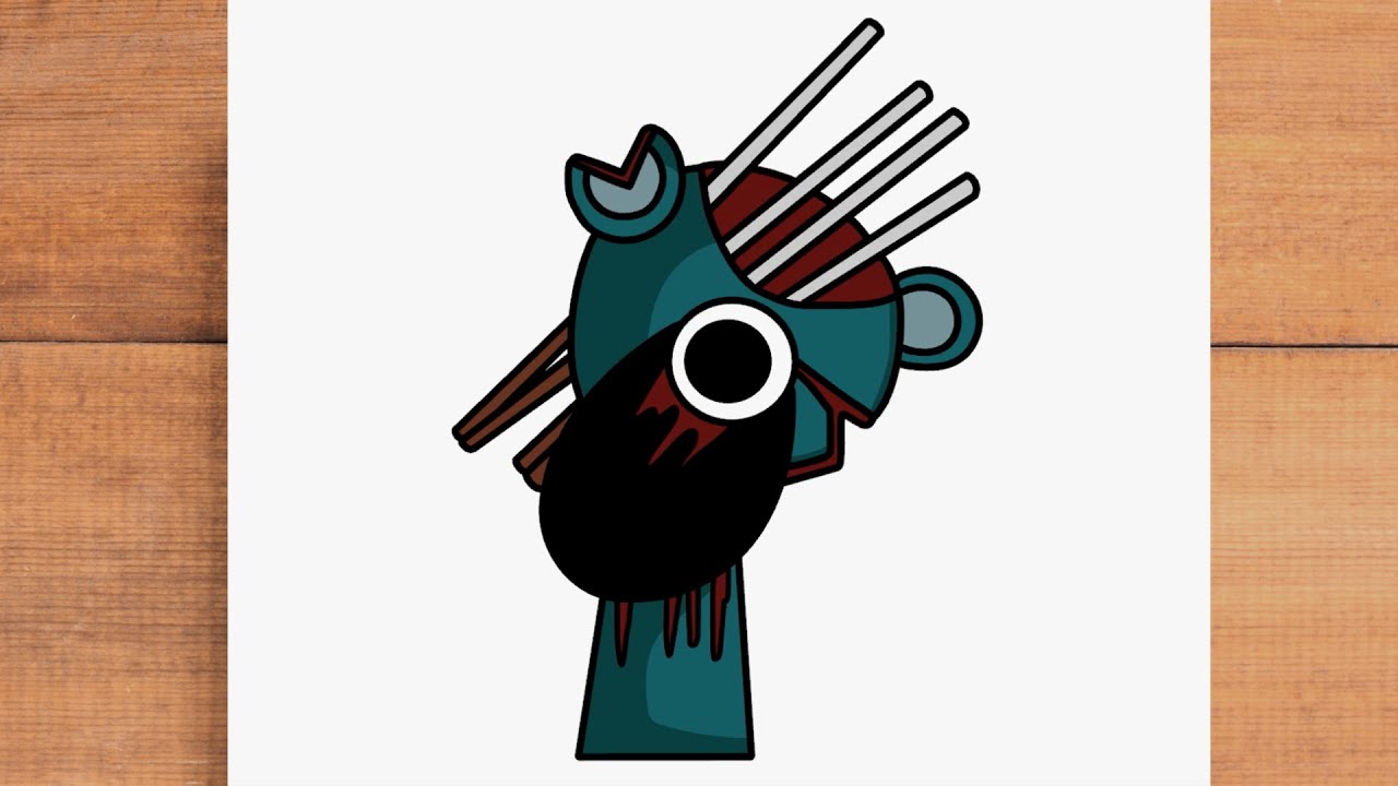 How to draw SKY PHASE 5 from Incredibox Sprunki - YouTube