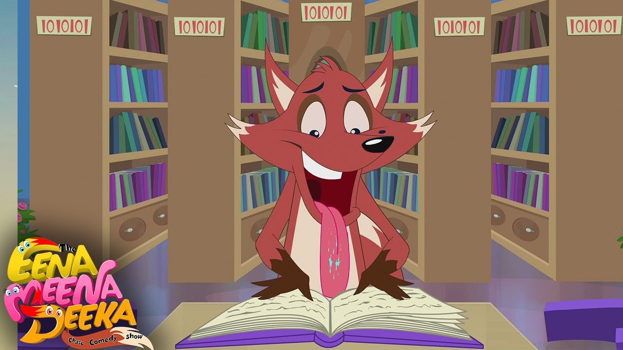 Library: Where the Fox Checks Out Chickens! 🦊🐔📖 | Eena Meena Deeka ...
