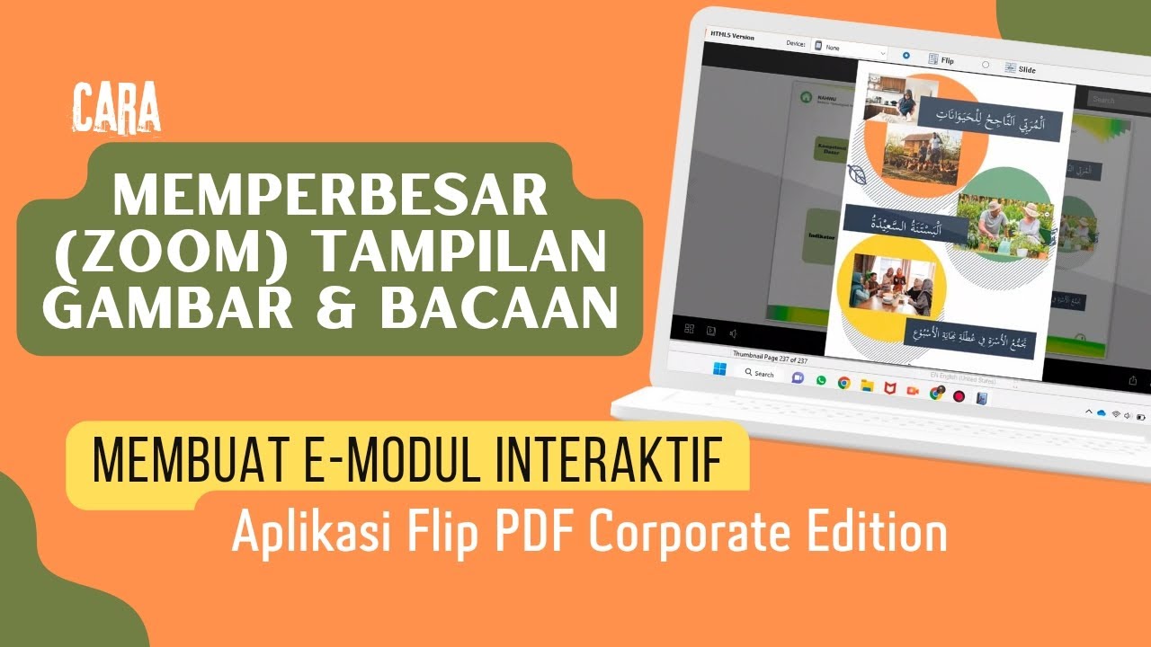 Cara Zoom Tampilan E Modul || Membuat e-Modul Interaktif dengan ...