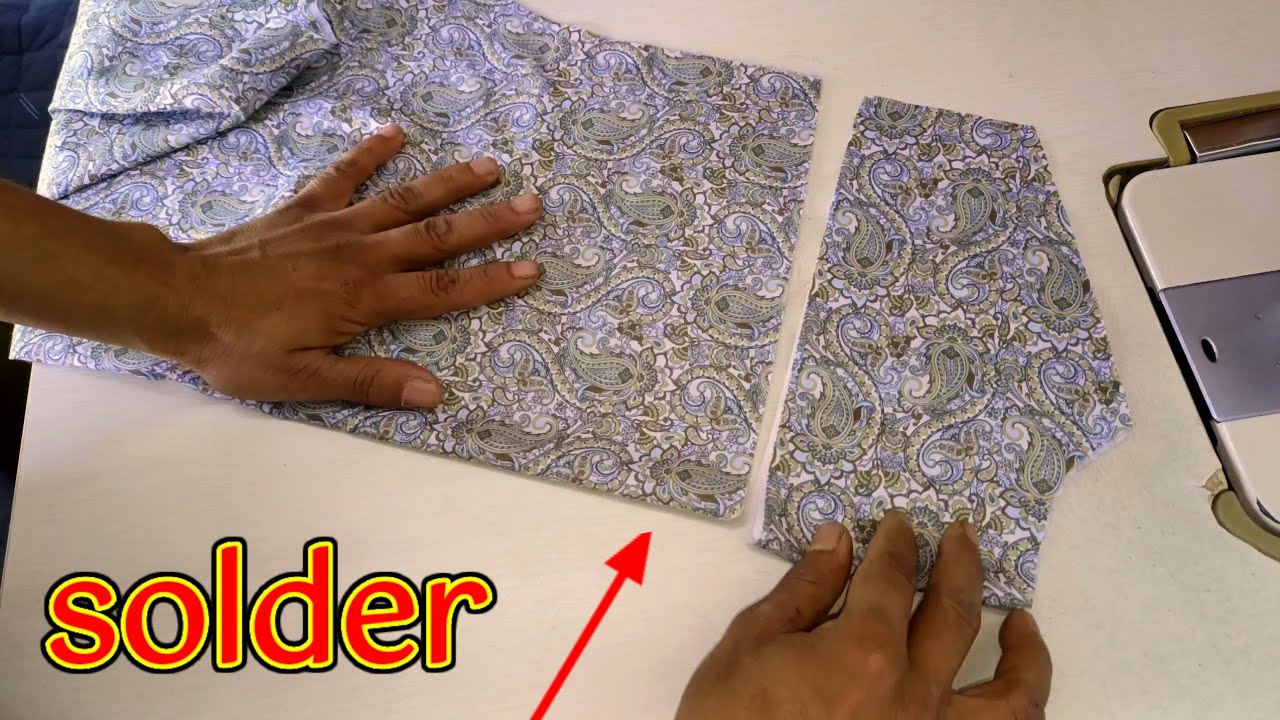 how to sev shirt shoulder Stitching / making shoulder / shirt ki ...