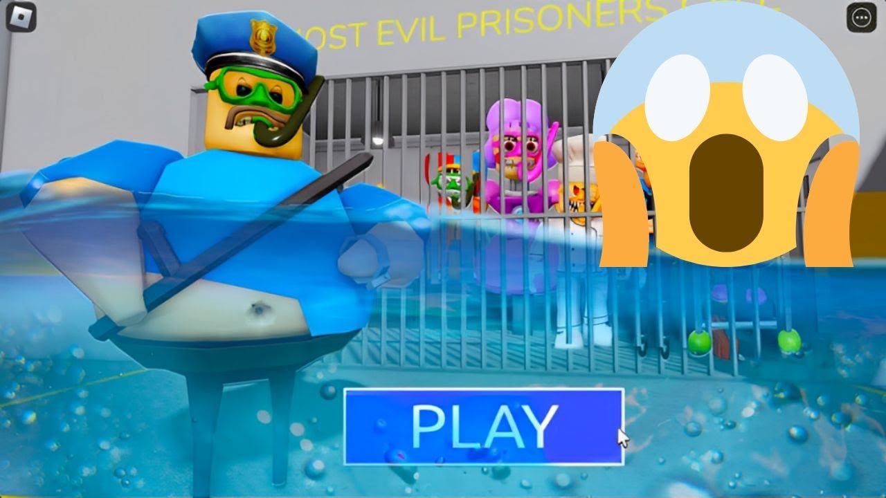 Shark Attack Barry's Prison Run | Sharks In The Roblox Prison - YouTube