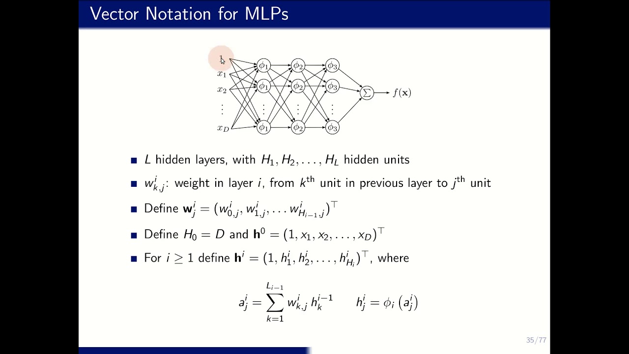 DMML L07 S03 Multi-Layer Perceptrons - YouTube