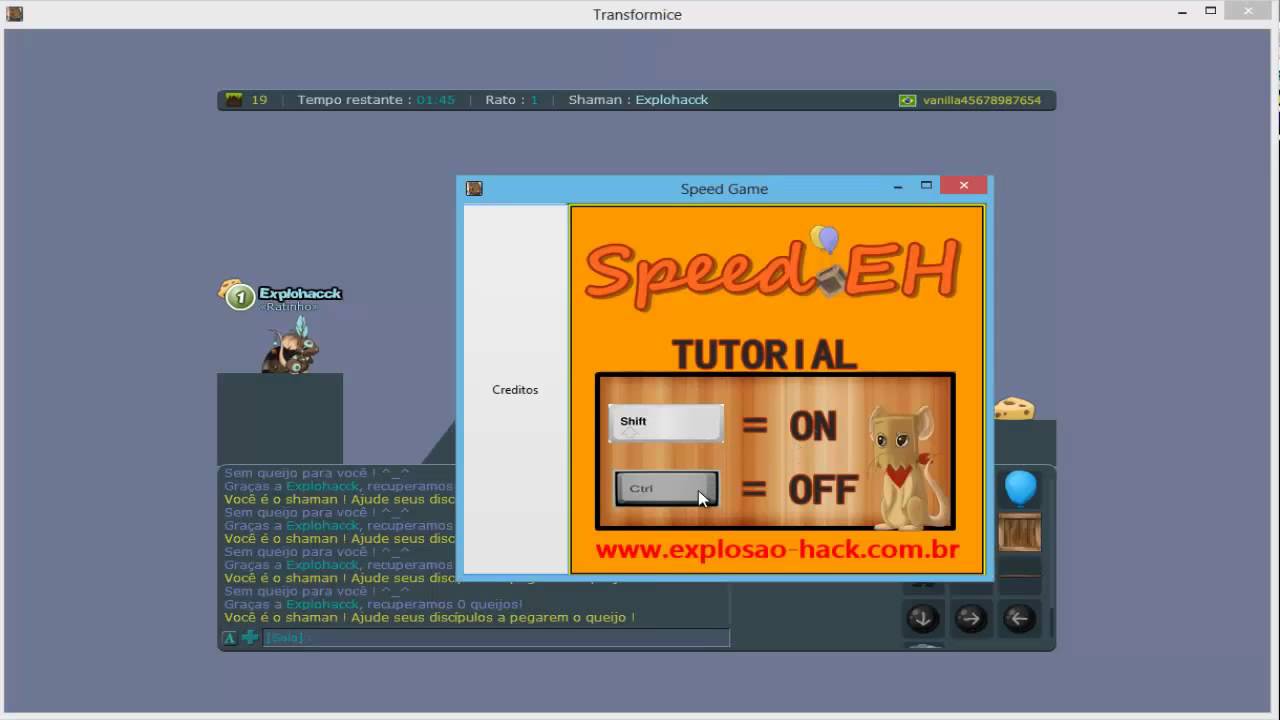 Speed Hack Transformice - YouTube