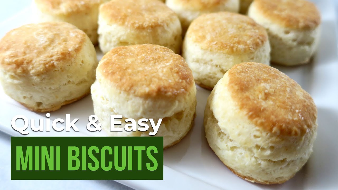 ONE quick & easy mini biscuits recipe with endless variations. - YouTube