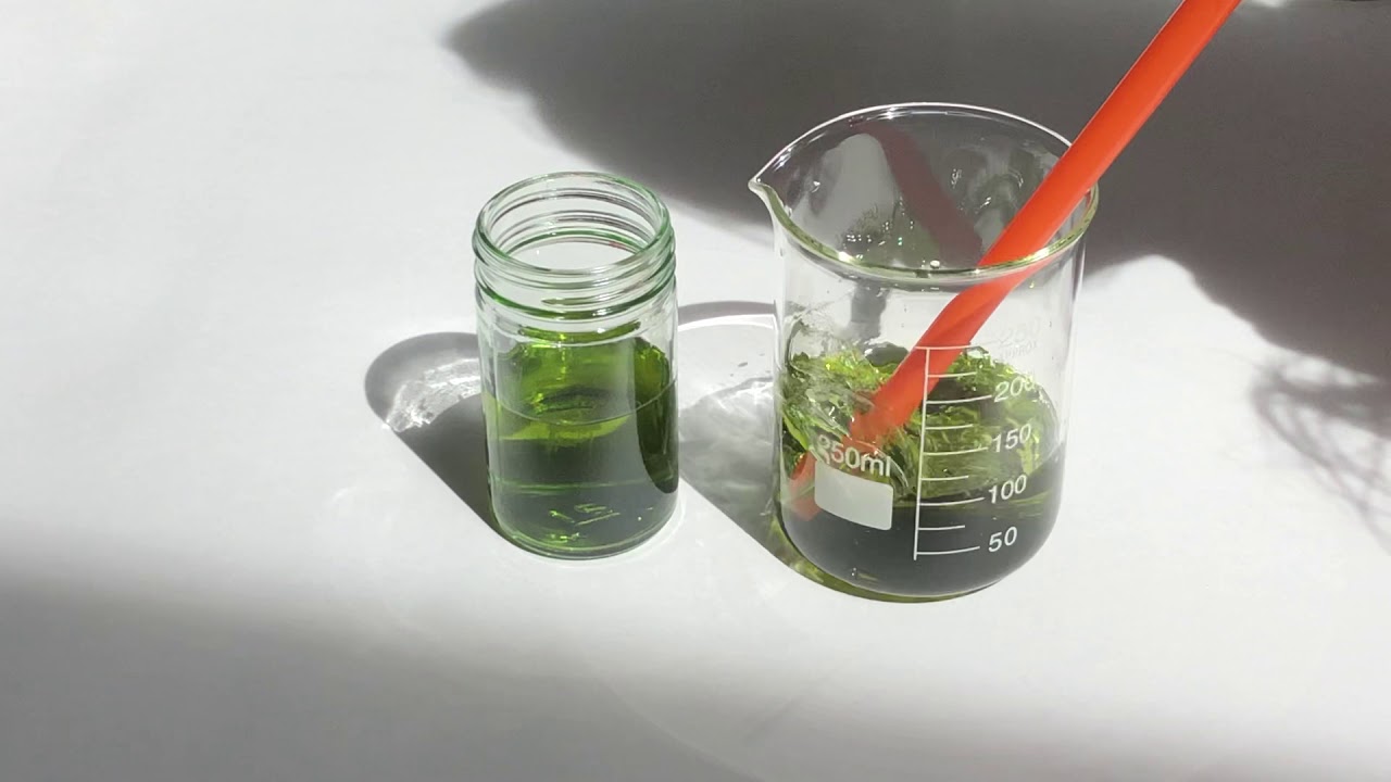 Carbon dioxide in indicator solution - YouTube