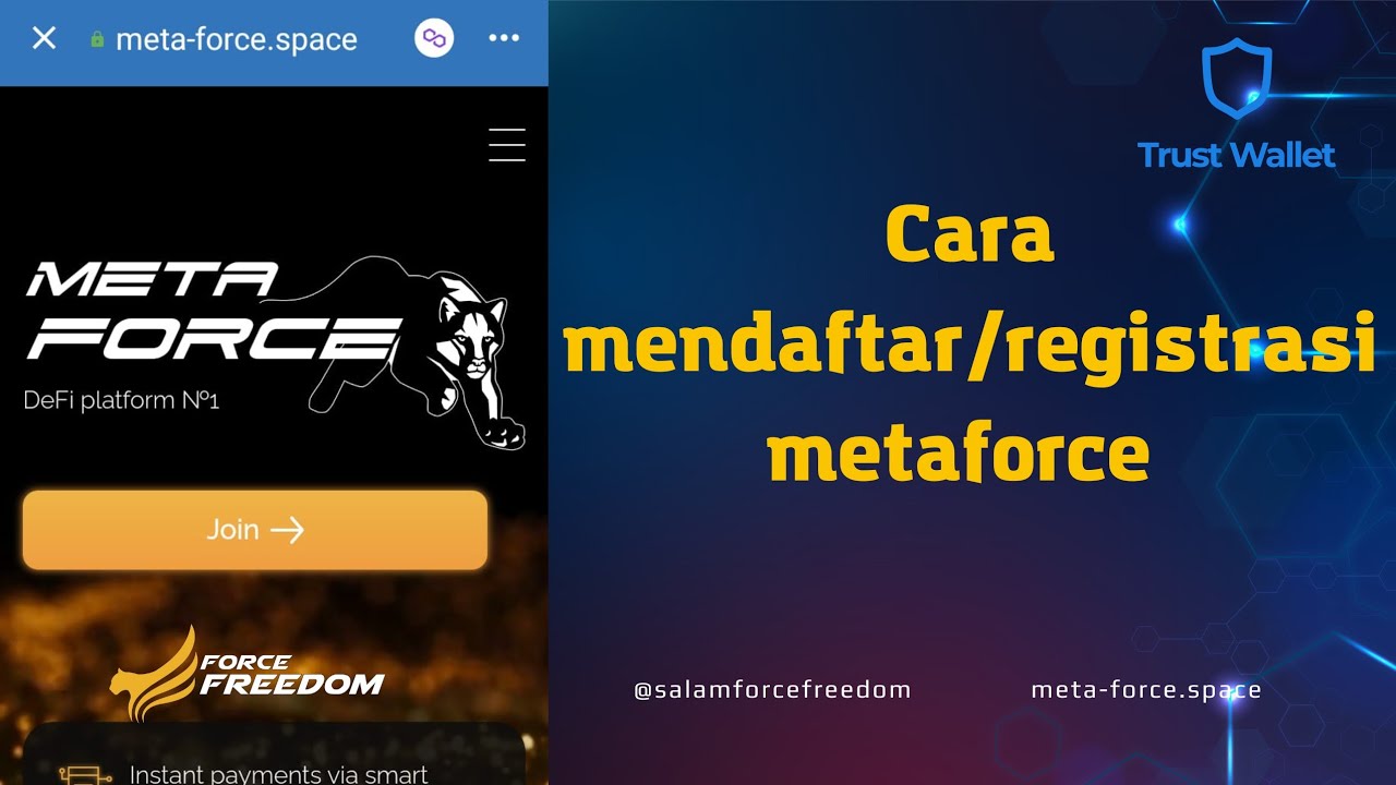 Cara registrasi / mendaftar metaforce - YouTube