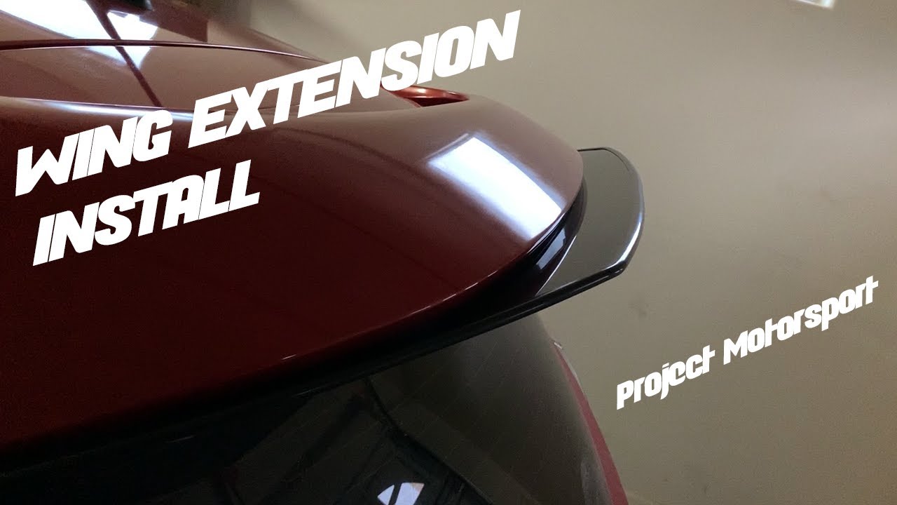 INSTALLING PM WING EXTENSION | MazdaSpeed 3 - YouTube