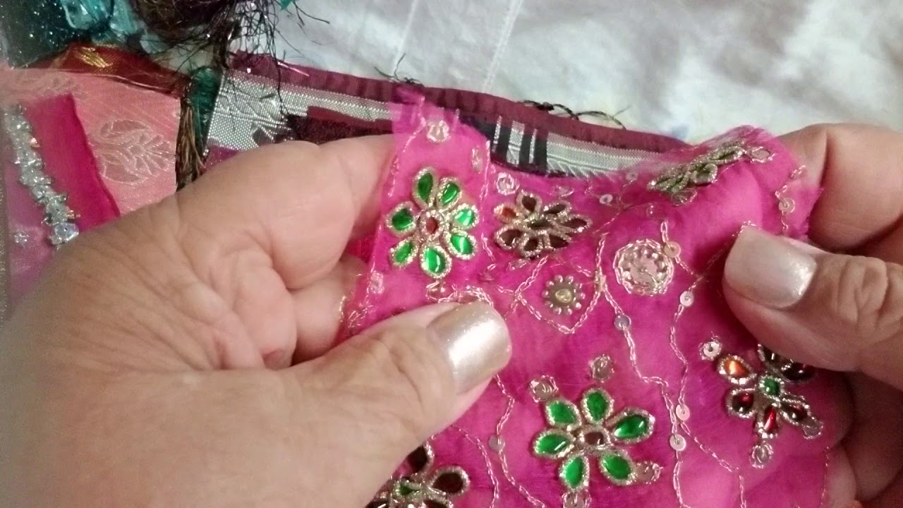 UNWRAP BUNDLE OF SARI SILK SWATCHES - YouTube