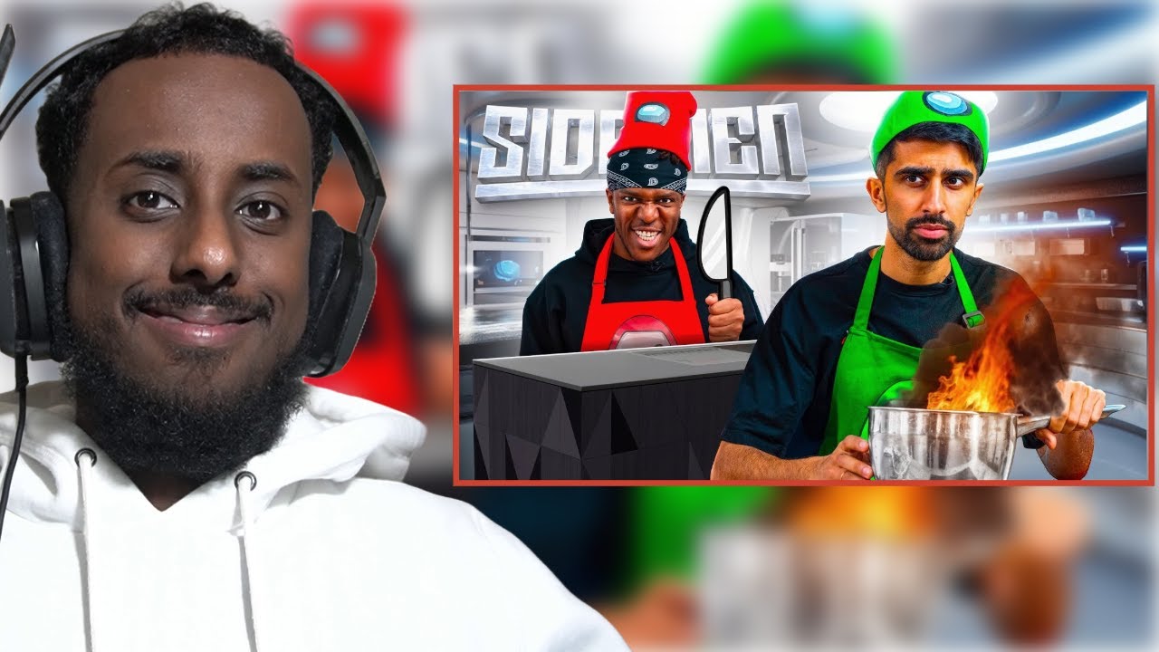 REACTING TO SIDEMEN AMONG US COOKING CHALLENGE - YouTube
