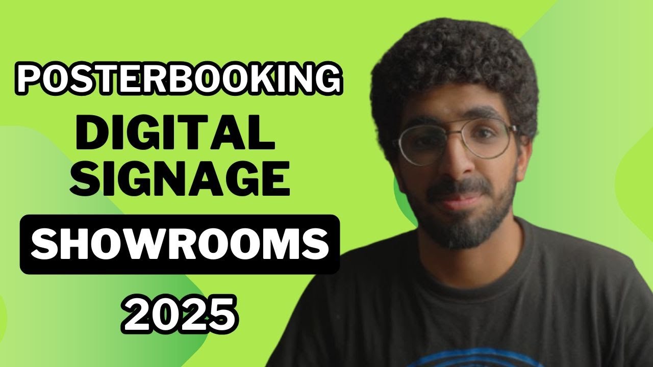 Posterbooking digital signage for showrooms 2025 - YouTube