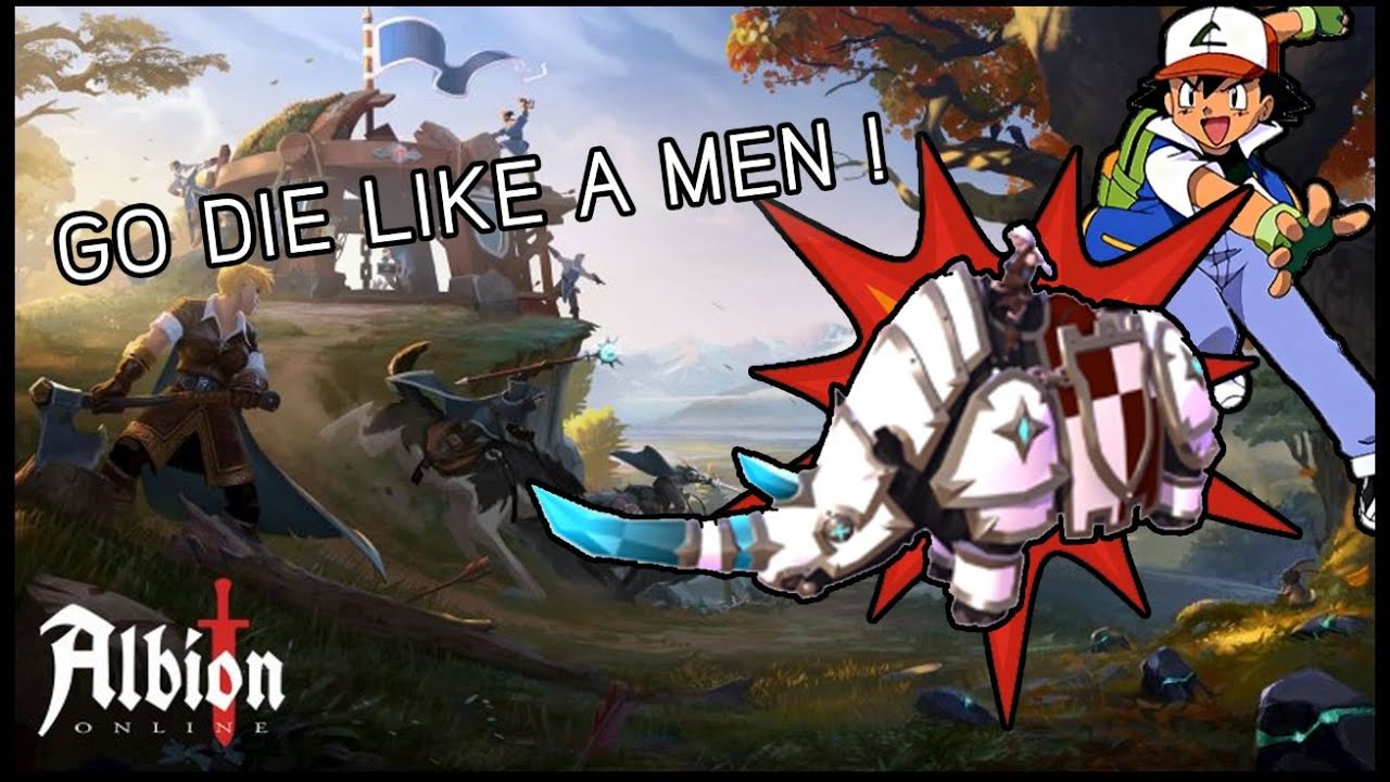 Albion Online : BATTLE MOUNT " WE DIE LIKE A MEN " ! - YouTube