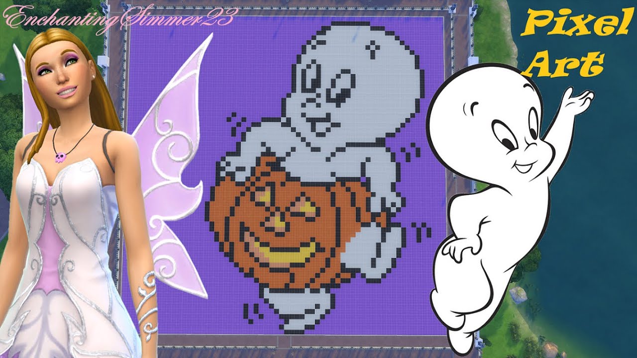 Casper Sims 4 Pixel Art - YouTube