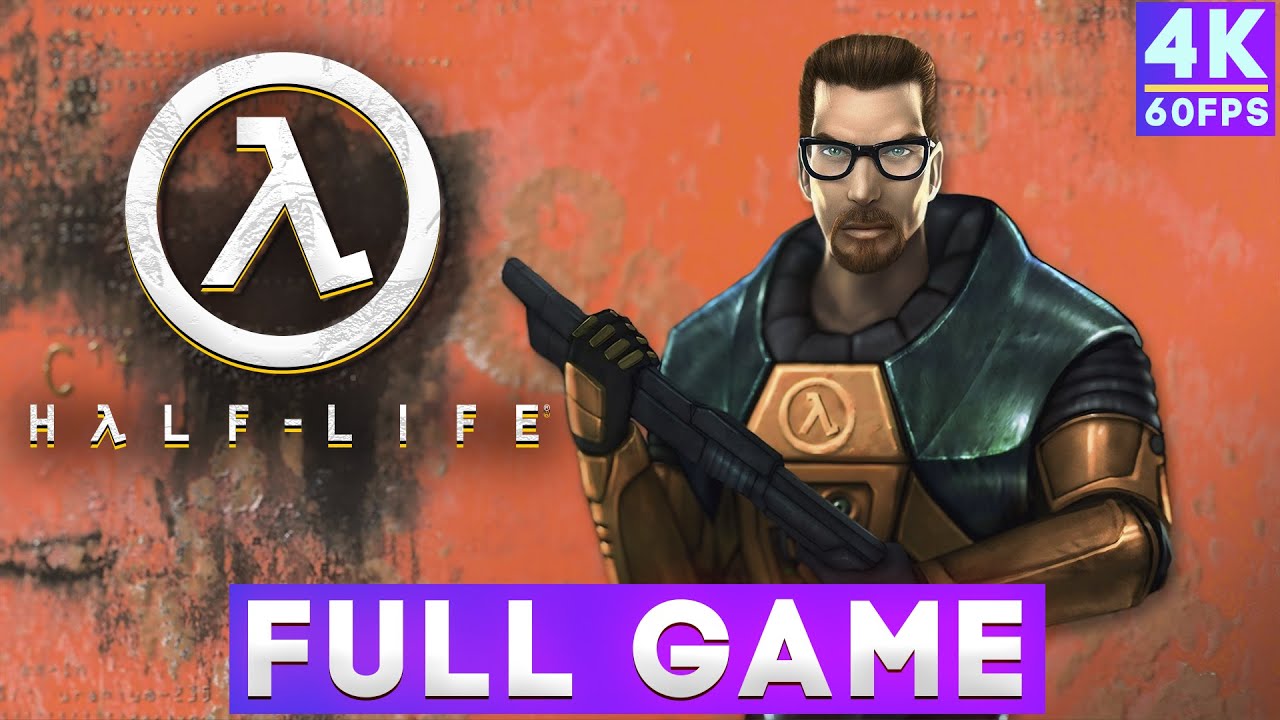 Half Life - FULL GAME Gameplay NO commentary 4k 60 fps - YouTube