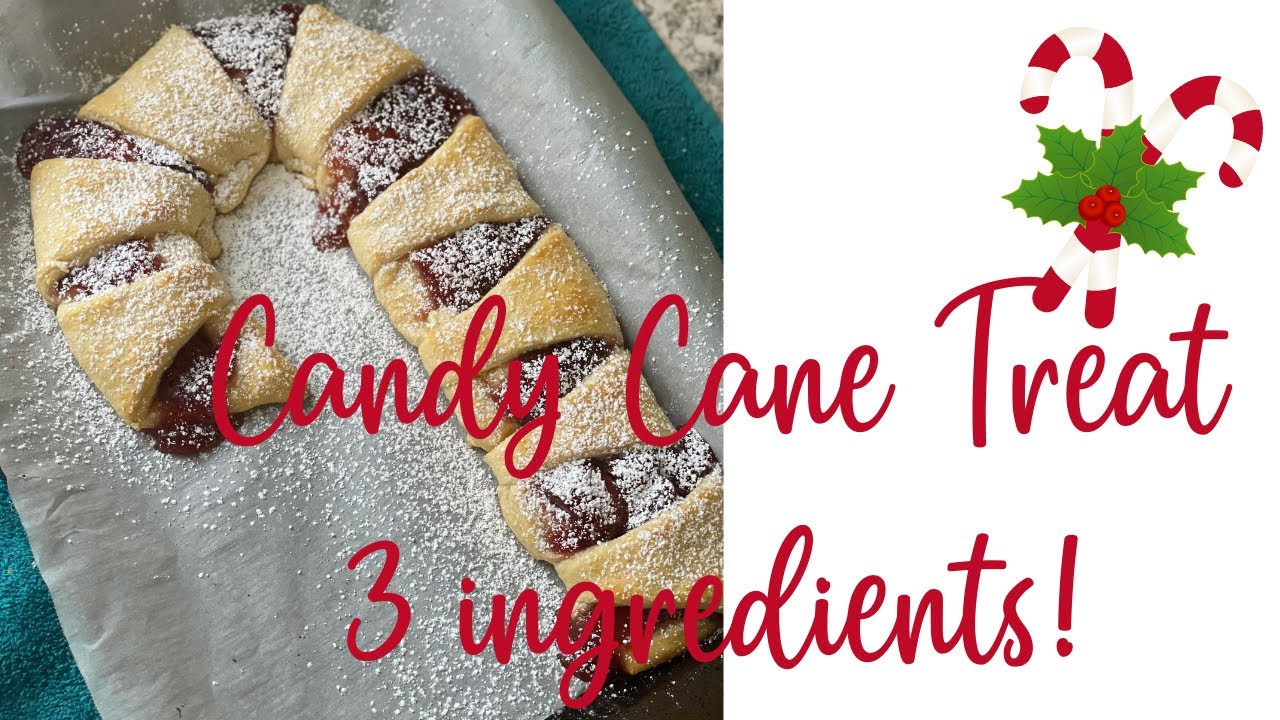 Candy Cane Crescent | 3 ingredient Christmas Treat | Christmas ...