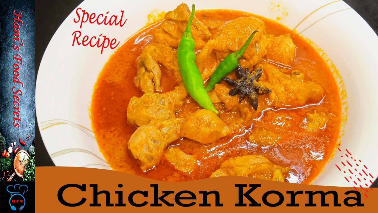 How to Make Chicken White Korma Hanis Food Secrets | Korma Chicken ...